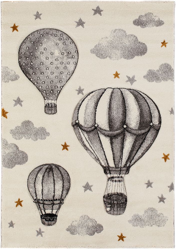 Lasten matto Mitchell Balloon - harmaa/valkoinen - Lasten matot ...